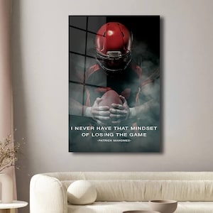 Patrick Mahomes Motivational Quotes American Football Wall Decor Super ...