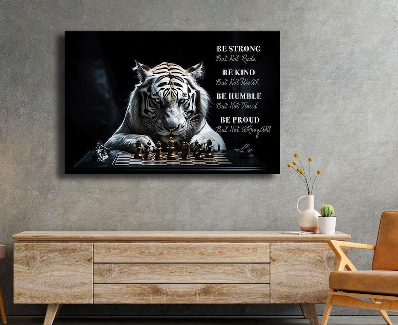 Tigre Motivational Wall Decor Be Strong, Be Kind, Be Humble, Be Proud ...