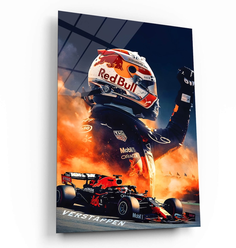 Verstappen Canvas Wall Decor Formula 1 Motivational Canvas Verstappen ...