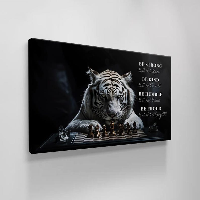 Tigre Motivational Wall Decor Be Strong, Be Kind, Be Humble, Be Proud ...