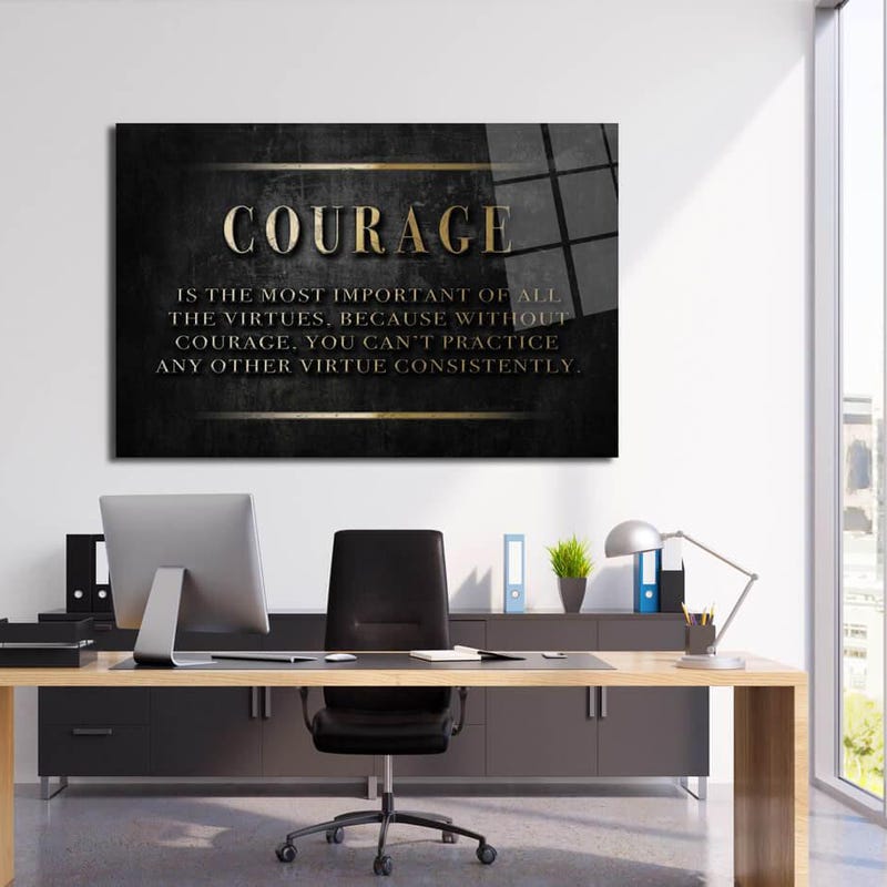 Courage Poster - Etsy