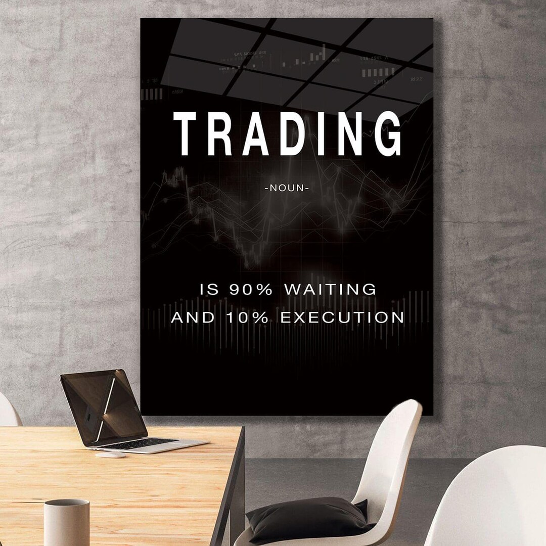 Trading Noun Wall Decor Trading Money Trader Rules for Success Wall Art ...