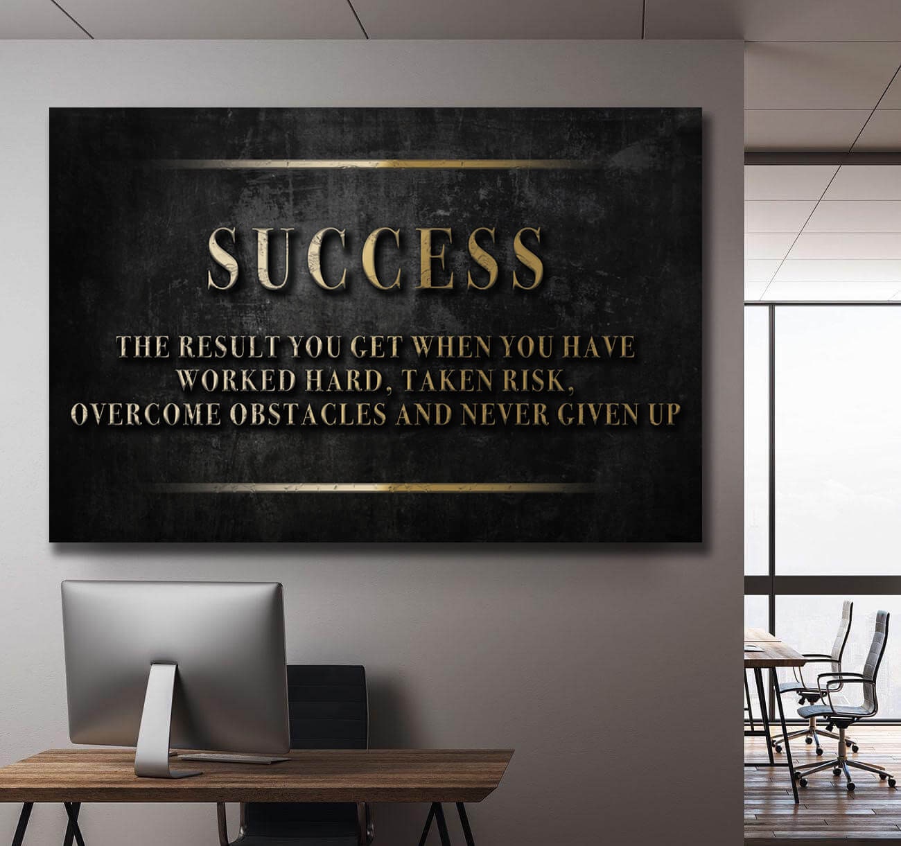 Success Noun Wall Art Workout Motivation Sign Canvas Art Home Decor ...
