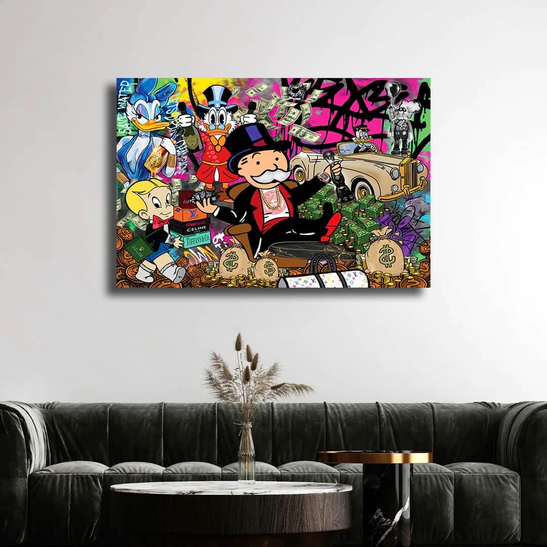 Alec Monopoly Acrylic or Canvas Print Inspirational Art Print: Modern ...