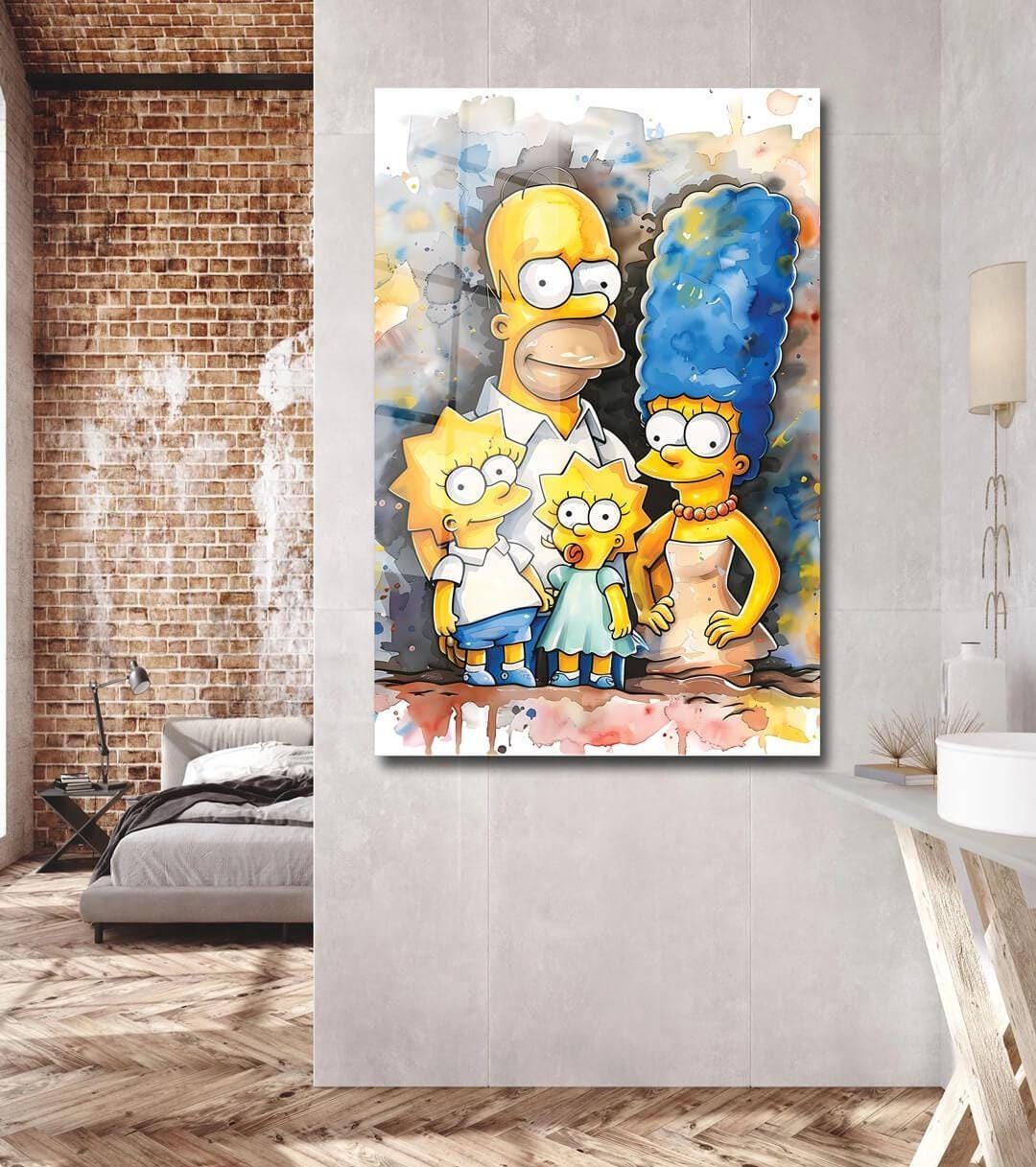 Family Portrait Retro Wall Art Canvas Print Inspirational Acrilyc Art ...