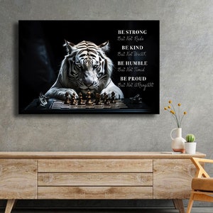Tigre Motivational Wall Decor Be Strong, Be Kind, Be Humble, Be Proud ...