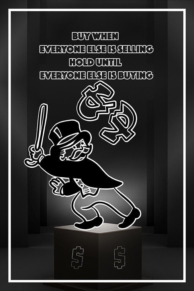 Buy When Everyone Alec Monopoly Wall Decor Business Work Art ...