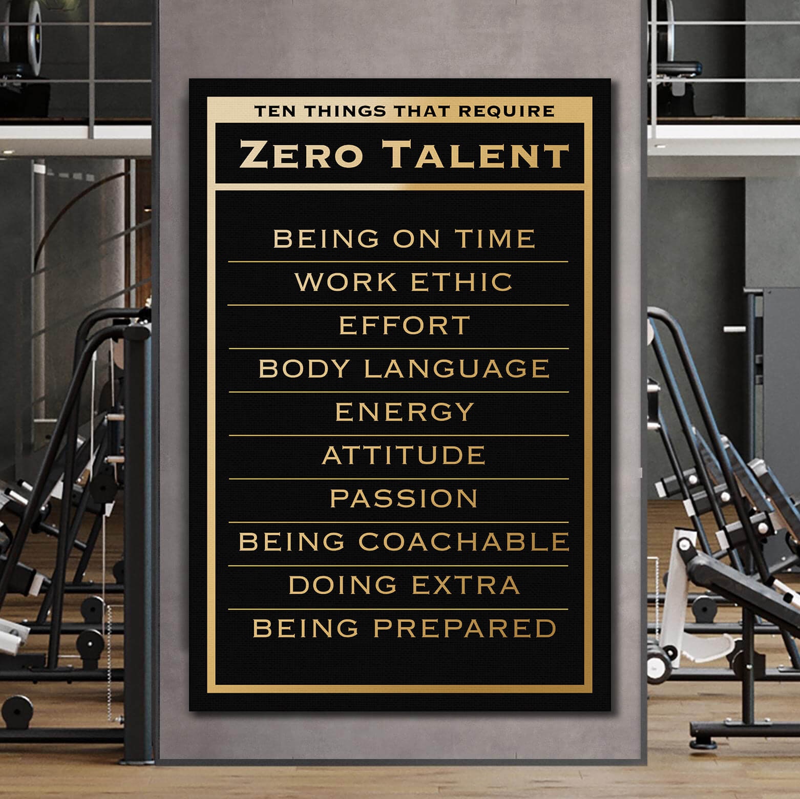 Zero Talent Canvas Wall Decor Home Wall Art Office Print Inspiration ...