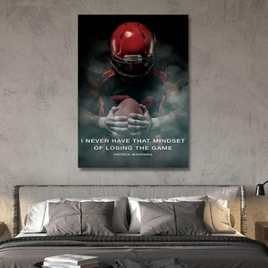 Patrick Mahomes Motivational Quotes American Football Wall Decor Super ...