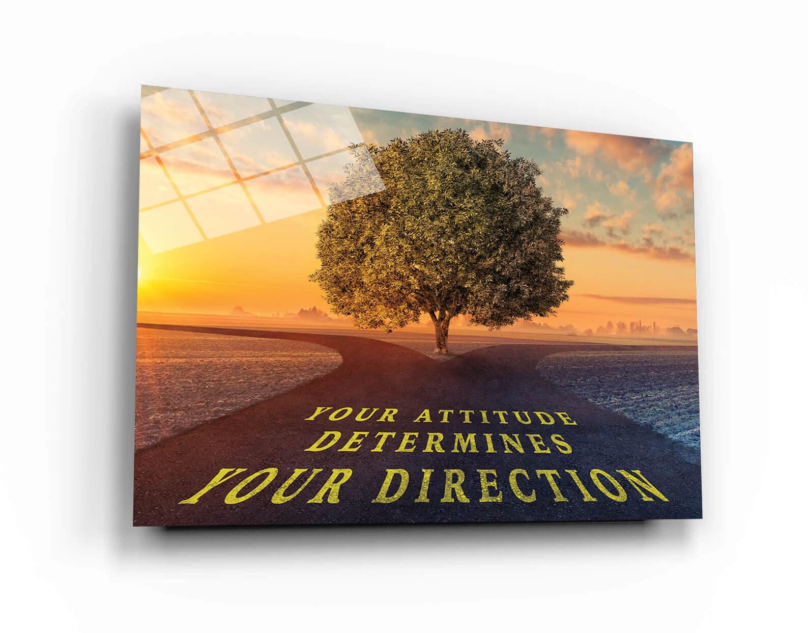 MOTIVATIONAL WALL Art-your Attitude Determines Your Direction Wall ...