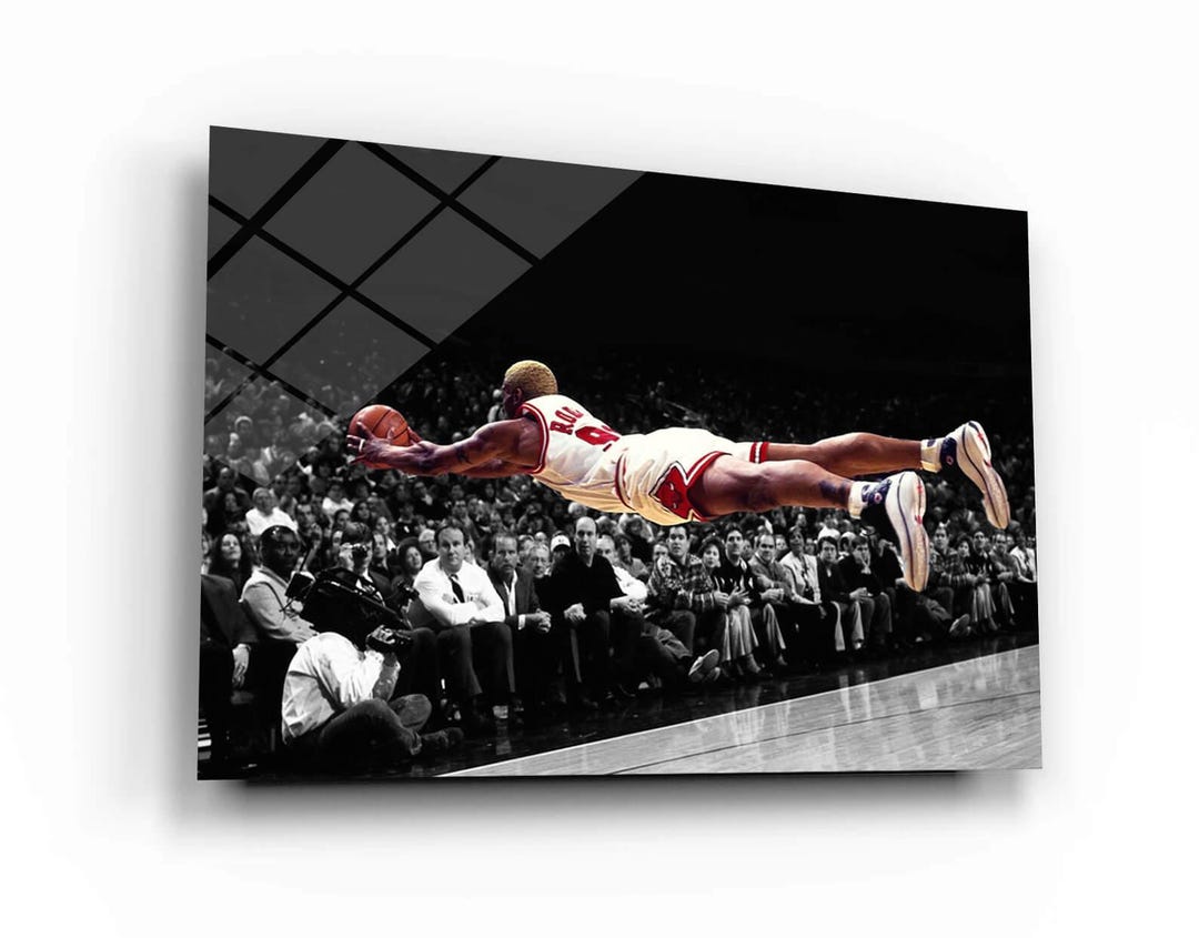 Dennis Rodman Leopard Canvas Print: Basketball Gym Art - Etsy