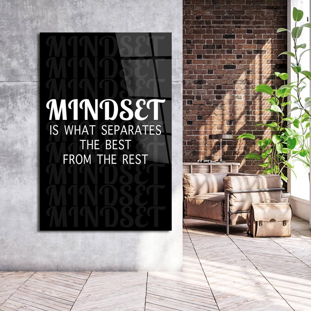 Mindset Wall Decor Motivational Quotes Home Wall Art Inspirational ...