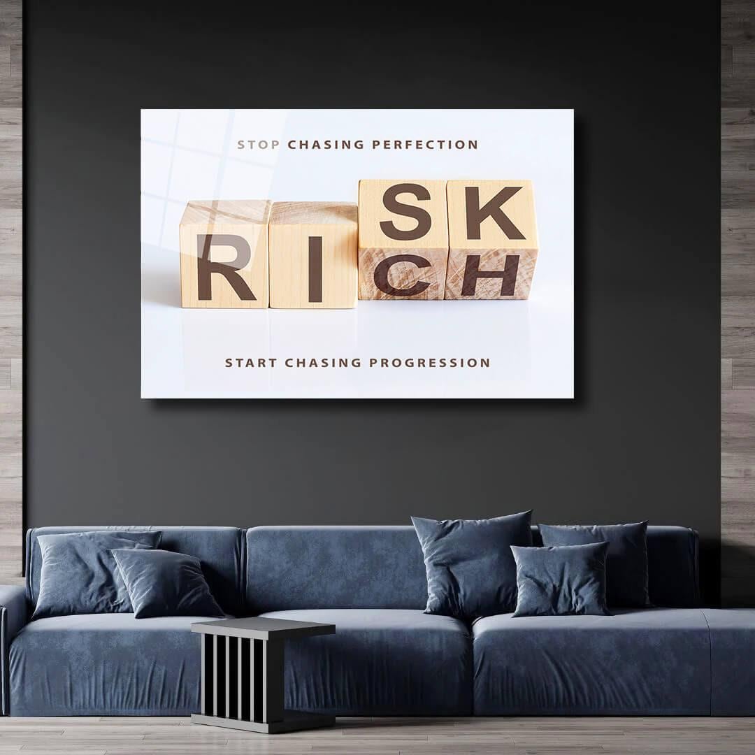 Start Chasing Motivation Quotes Wall Art Living Room Canvas Print ...