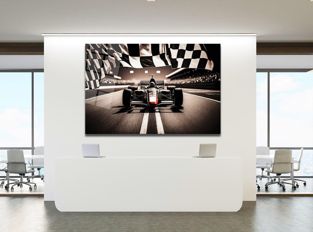Racing Car Formula One Poster Canvas Wall Art Formula 1 Motivational ...