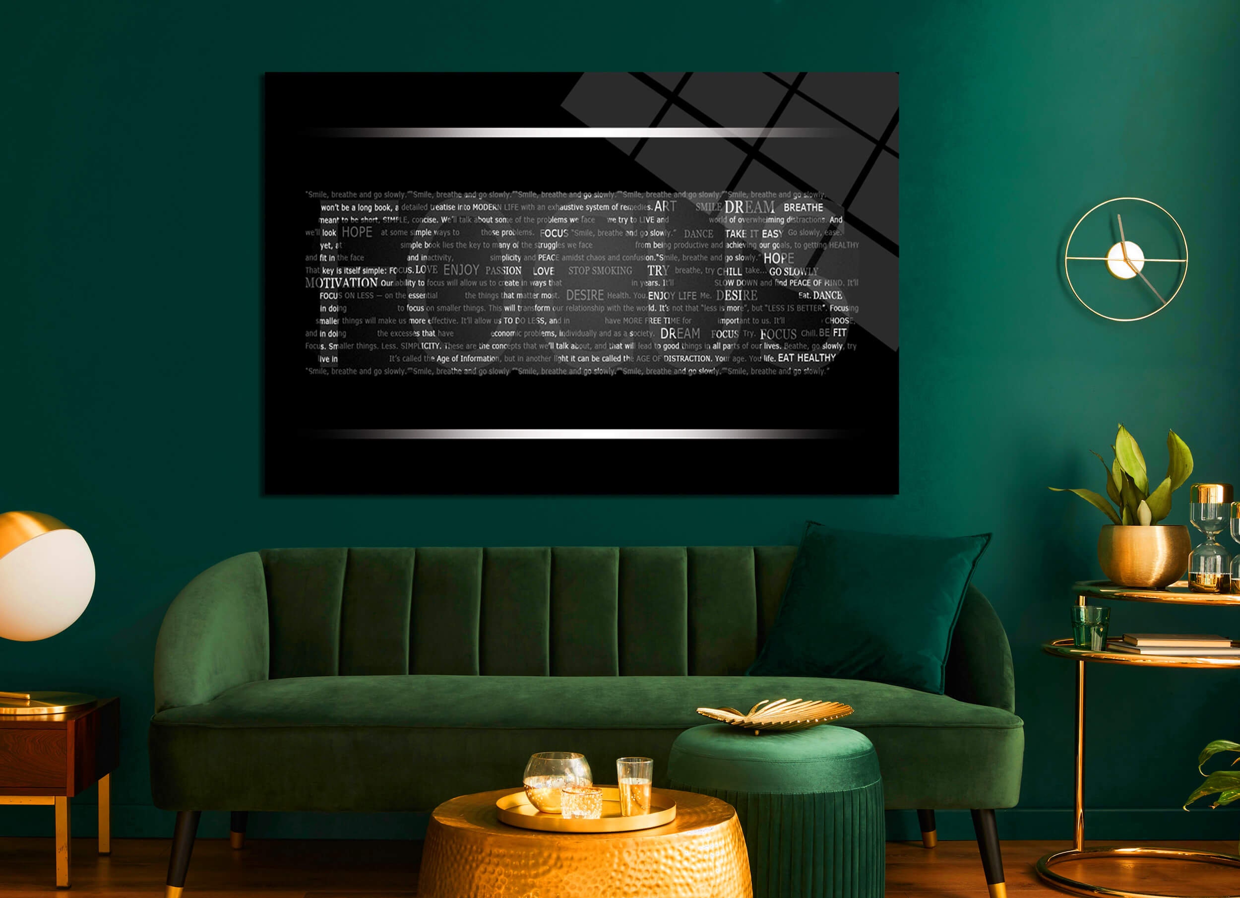Focus Poster Visual Motivation Sign Canvas Art Home Decor Modern Office ...