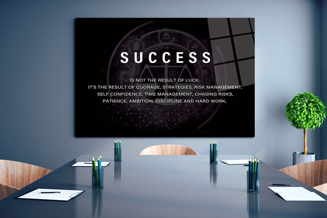 Success Result Motivation Sign Wall Decor Inspirational Canvas Home ...