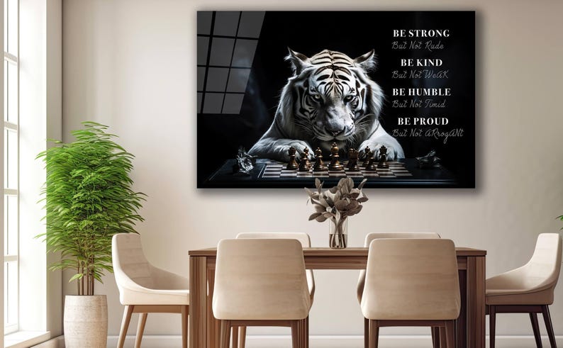 Tigre Motivational Wall Decor Be Strong, Be Kind, Be Humble, Be Proud ...