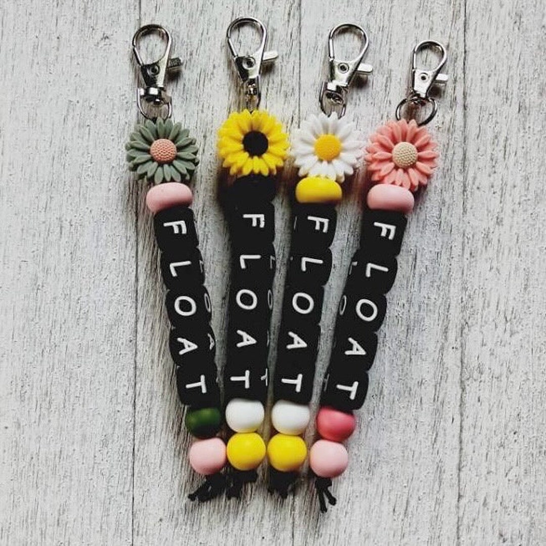 Float Nurse Keychain: Custom Beaded Badge or Car Accessory - Etsy