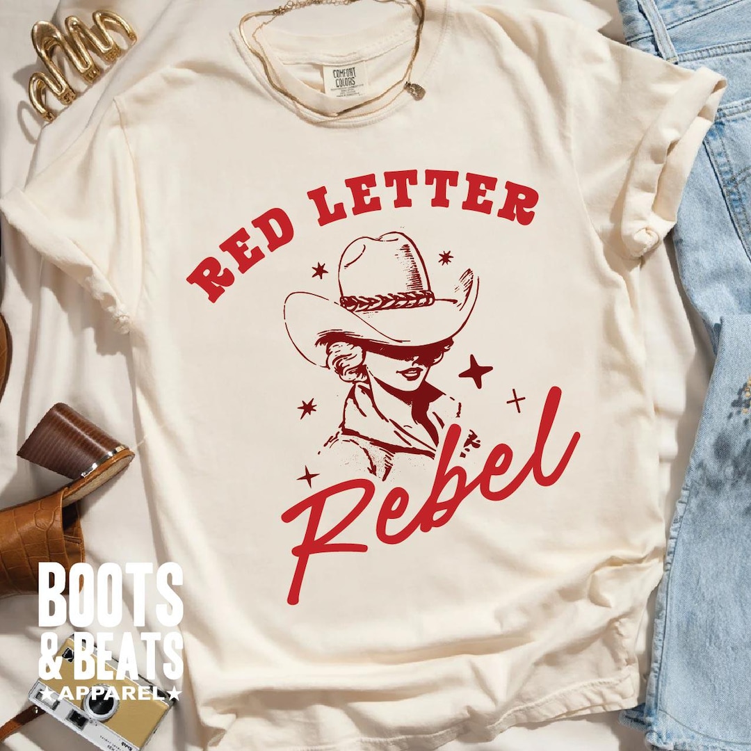 PNG Red Letter Rebel Morgan Wallen Apparel Design - Etsy