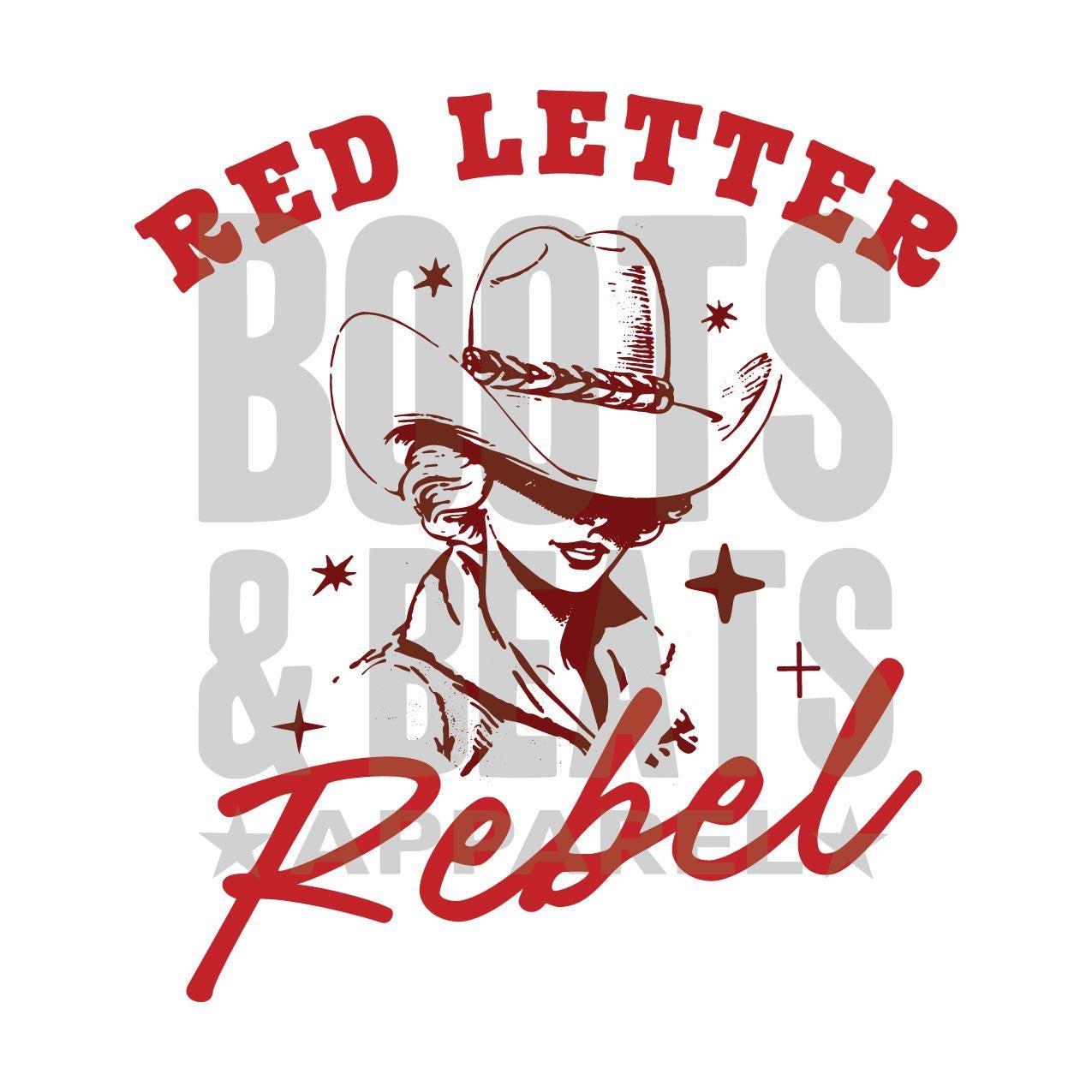PNG Red Letter Rebel Morgan Wallen Apparel Design - Etsy
