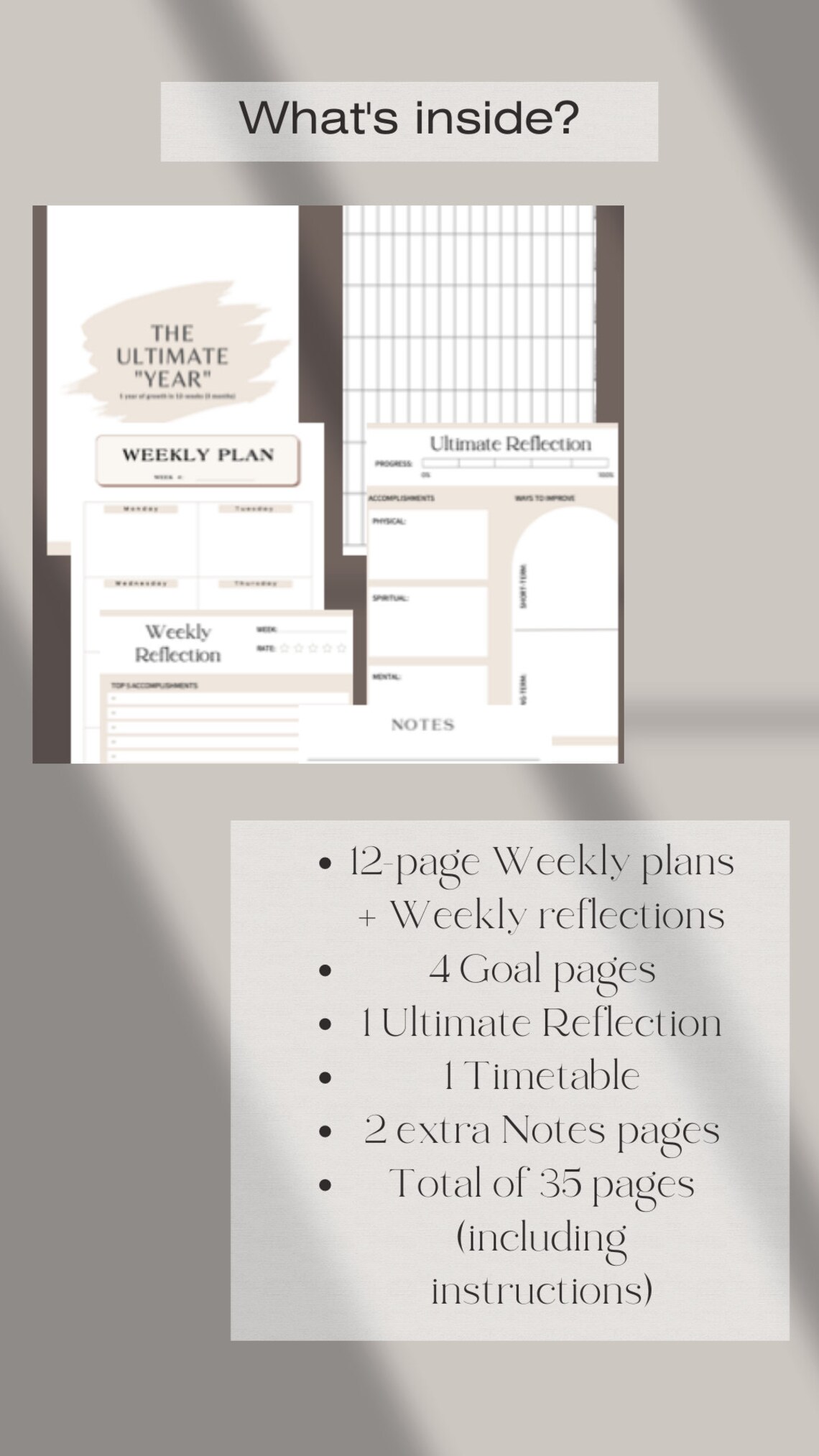 12 Week Year Planner Use This Template To Plan Your 3 Month Goals 90 