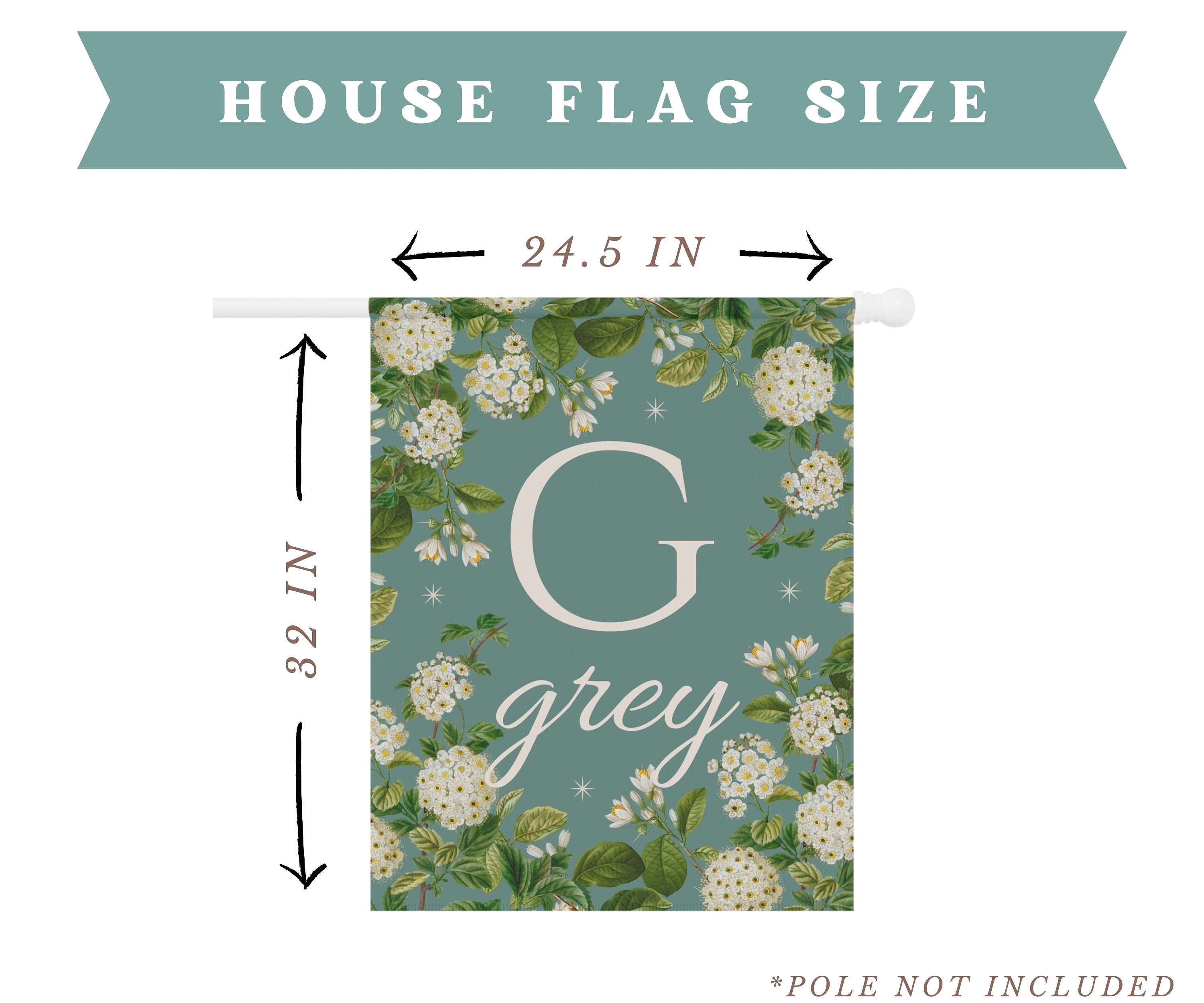Personalized Flag, Custom Garden Flag, Welcome Flag, Floral Garden ...