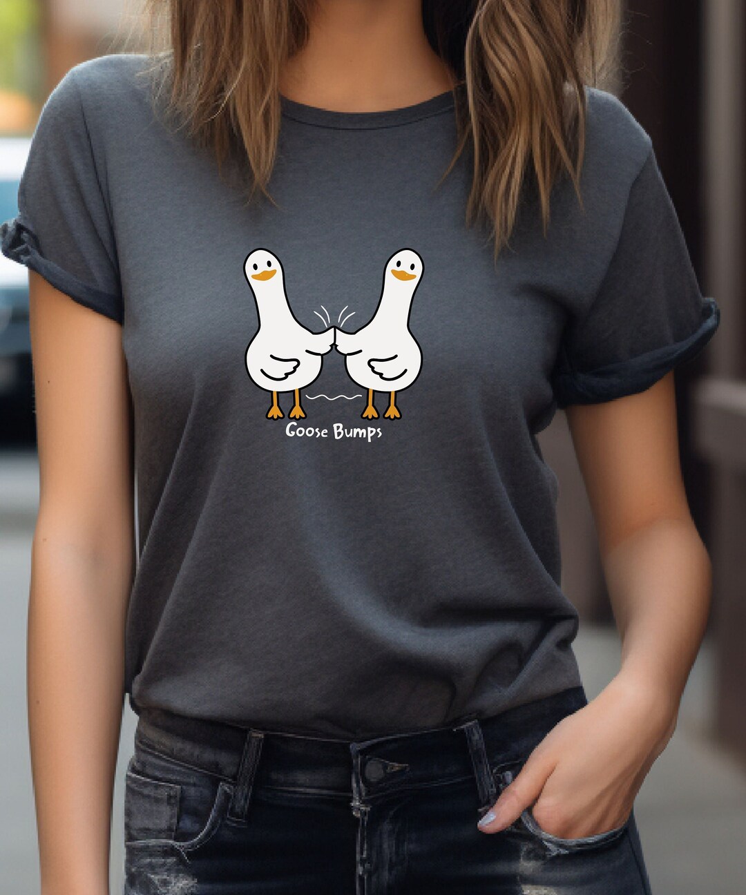 Goose T-shirt Goose Bumps T-shirt Funny Shirt Animal Shirt Silly Goose ...