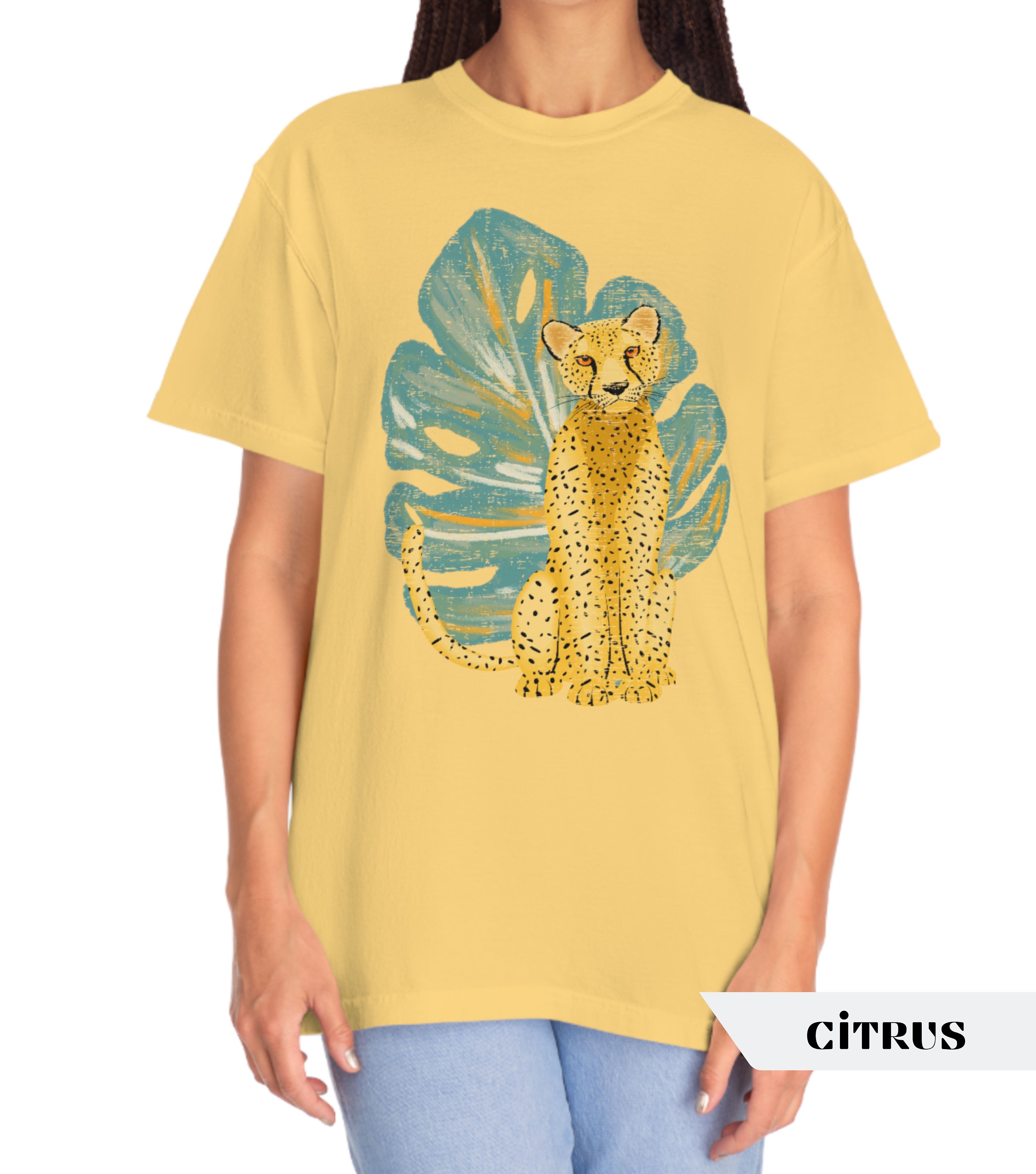 Tropical Leopard Shirt| Comfy Oversized Shirt| Leopard T-shirt| Trendy ...