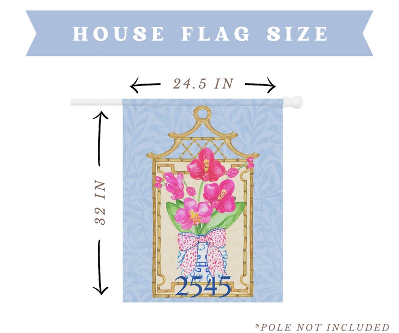 Personalized Garden Flag House Number Garden House Flag - Etsy