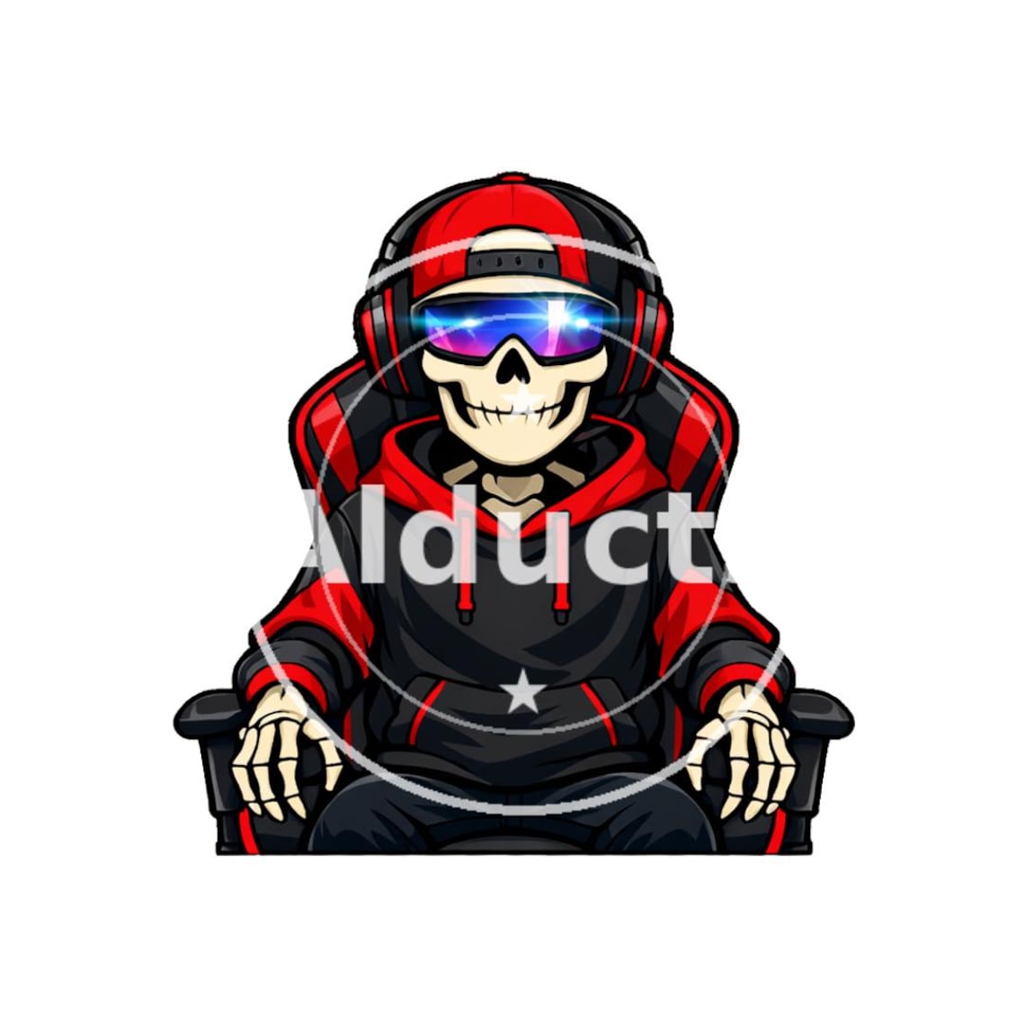 Skeleton Vtuber PNG Tuber Pack | Gamer Skull Avatar | Veadotube Ready ...