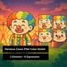 Rainbow Clown Pngtuber Model | Colorful Vtuber Avatar for Veadotube ...
