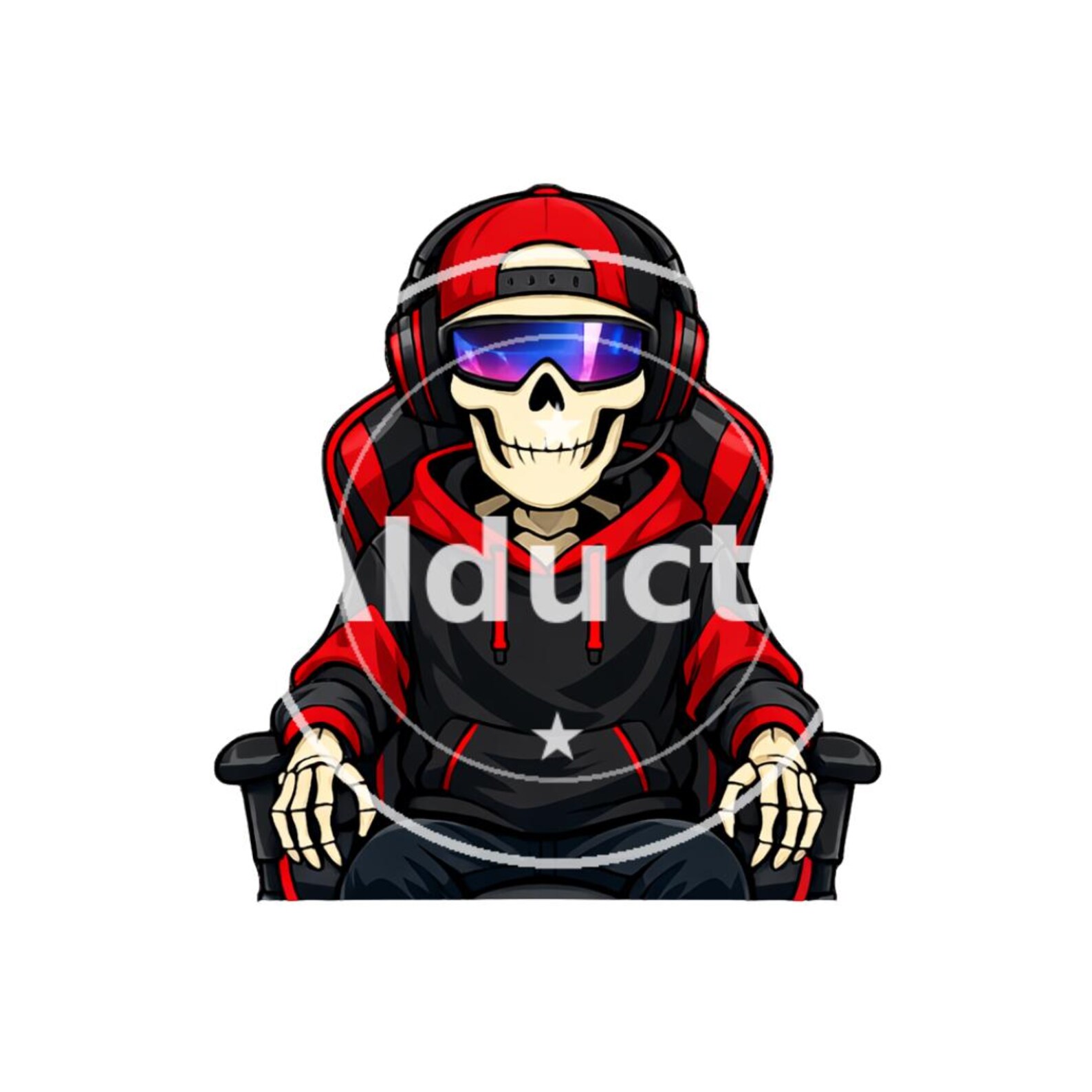 Skeleton Vtuber PNG Tuber Pack | Gamer Skull Avatar | Veadotube Ready ...