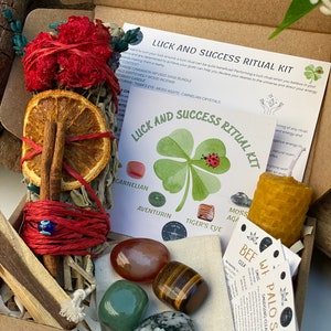 Luck and Success Ritual Kit, 4 Luck and Success Crystal, Energy ...