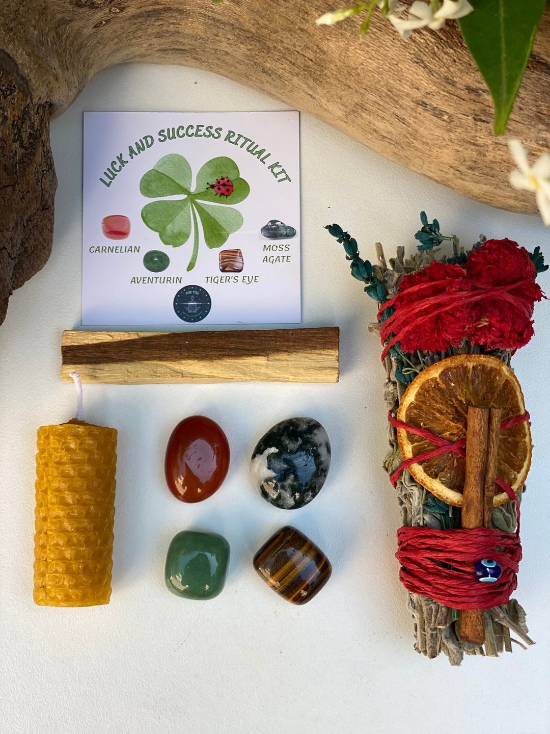 Luck and Success Ritual Kit, 4 Luck and Success Crystal, Energy ...