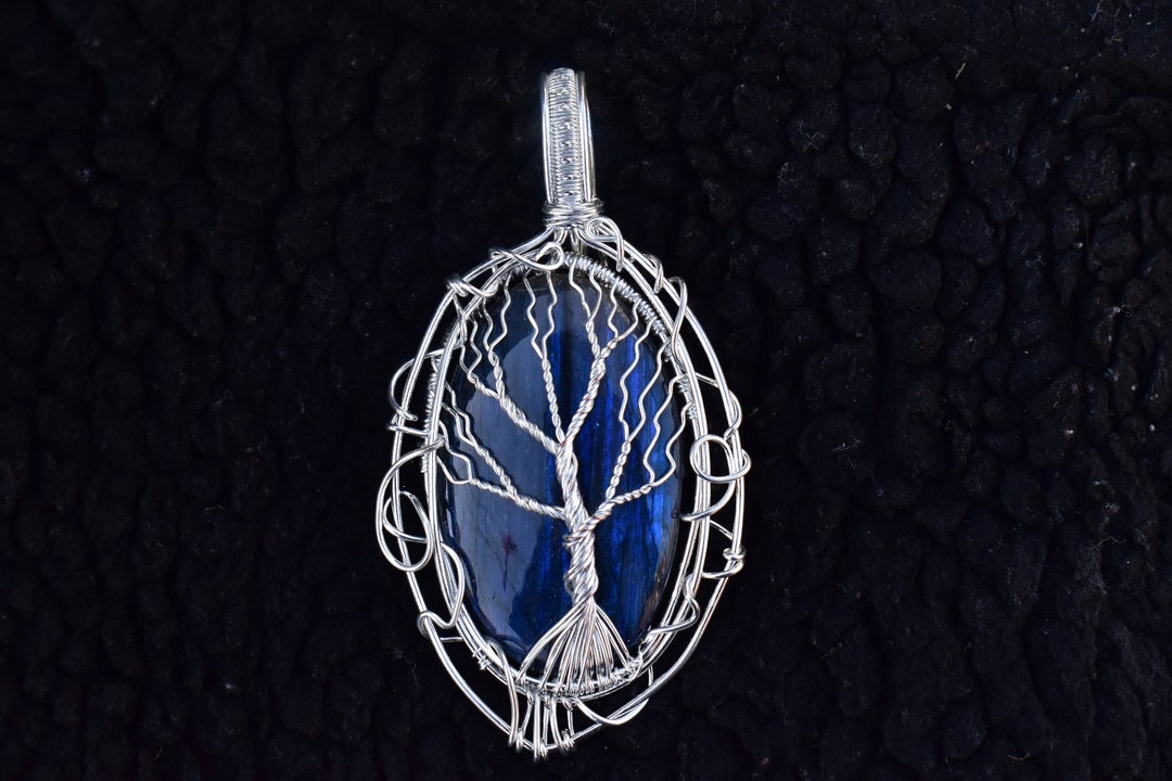 Unique Tree of Life Labradorite Wire Wrap Pendant, Labradorite Jewelry ...