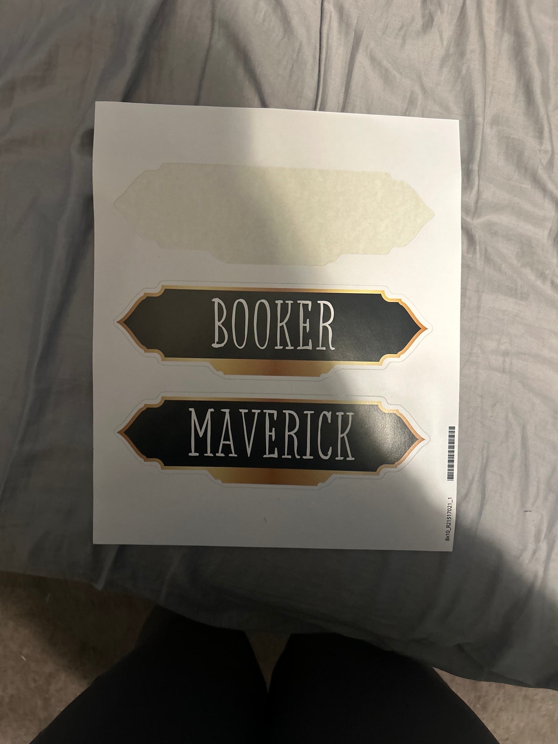 Name Plate Decals Horse Bucket Labels Vinyl Name Plate Decals horse ...