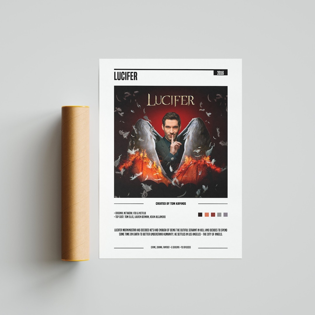Lucifer Tv Show Poster Lucifer Tv Series Gifts Fantasy Tv - Etsy