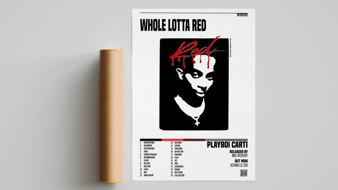 Playboi Carti Whole Lotta Red Poster / Playboi Carti Poster - Etsy