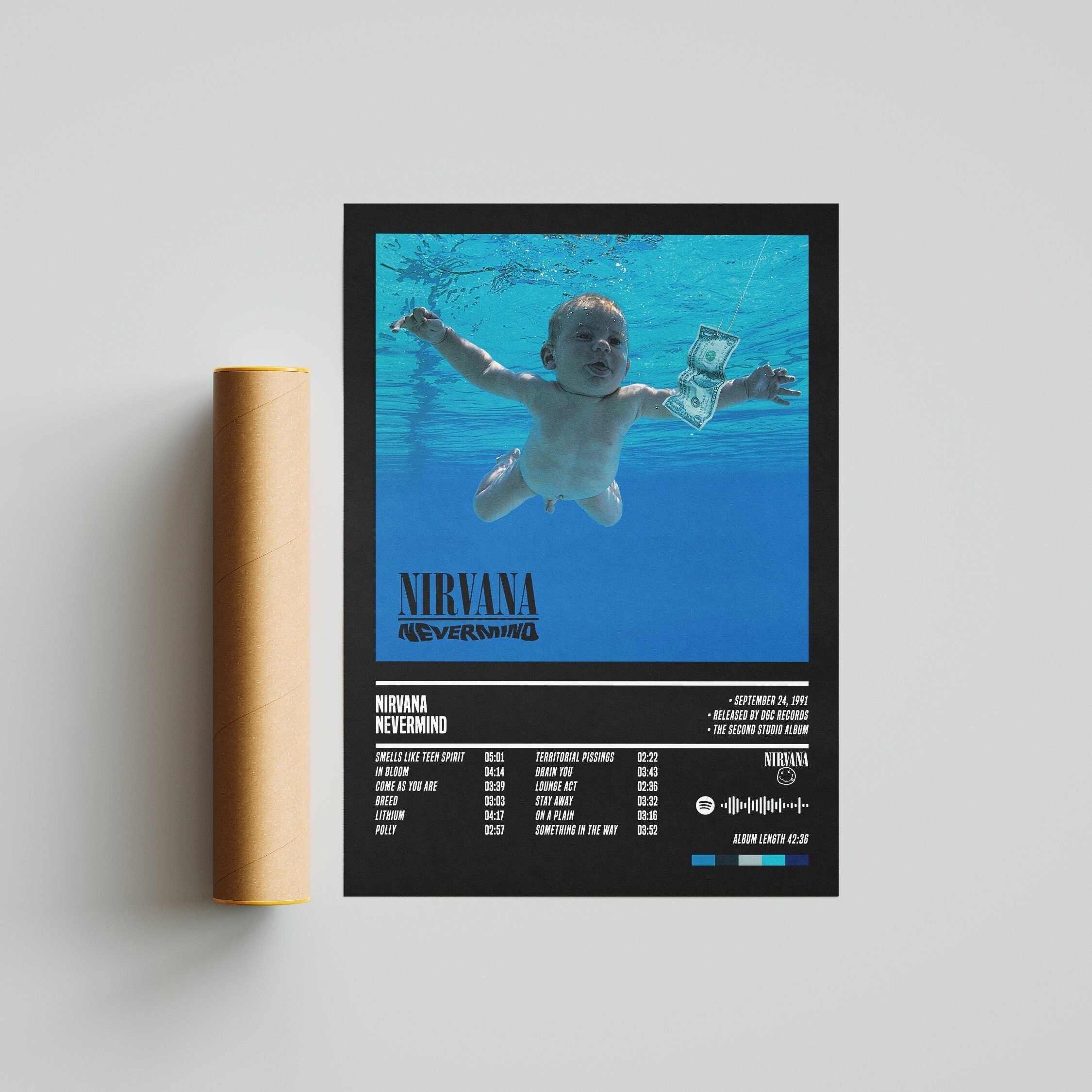 Nirvana Nevermind Poster Album Cover Posters Nirvana - Etsy