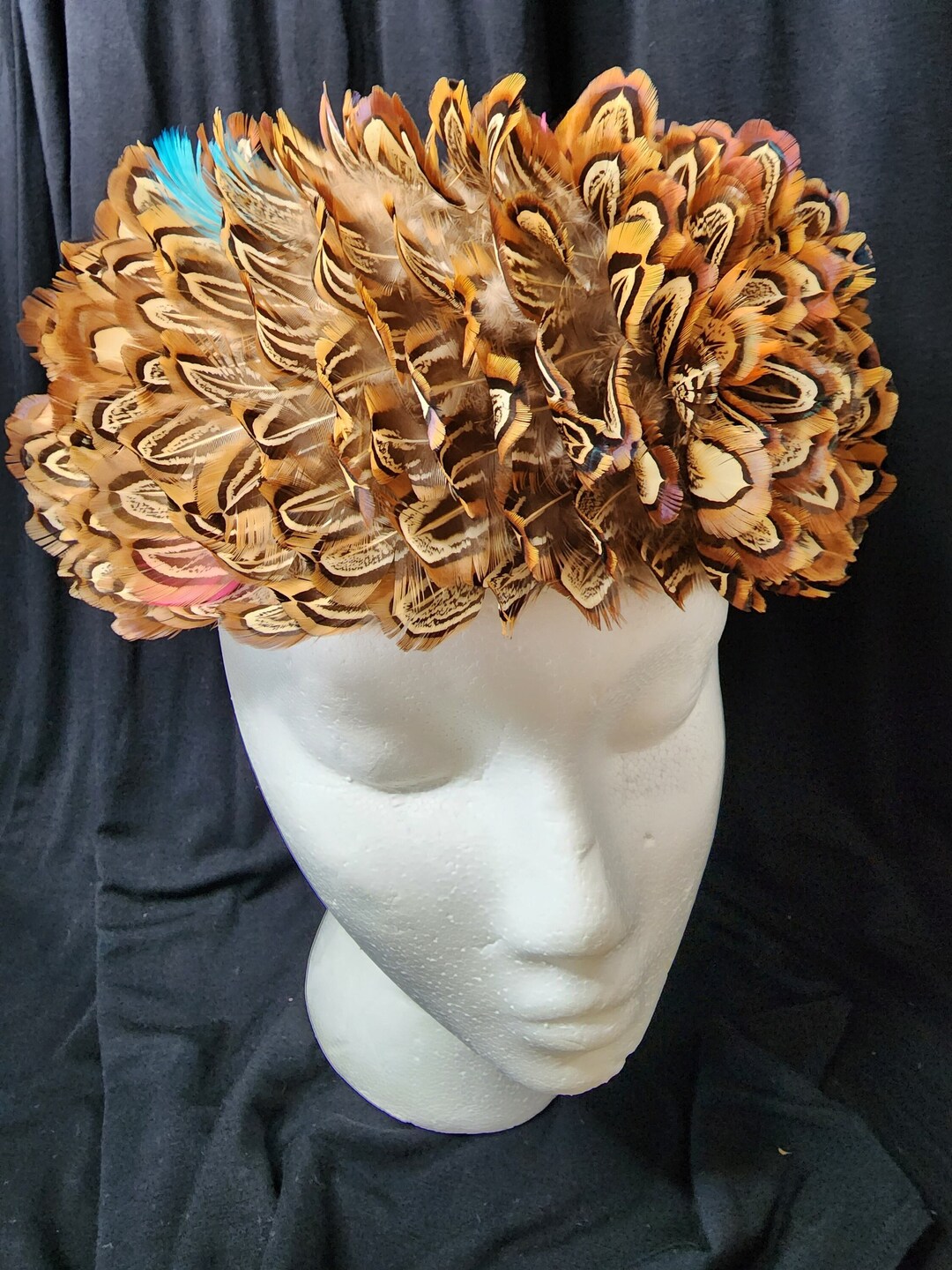 1950's Linda Farrell Pheasant Feather Hat - Etsy