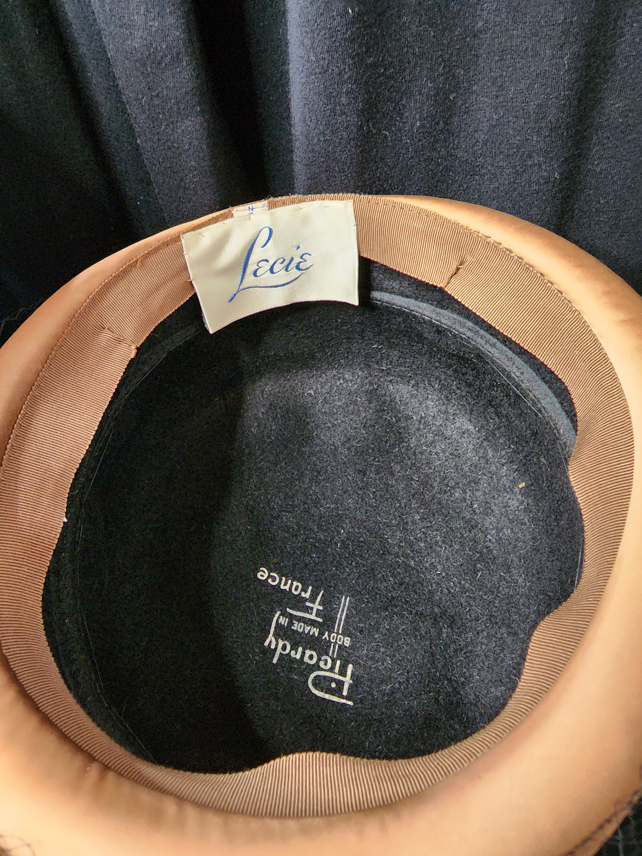 1950's Velvel Cloche Hat Lecie With Picardy Body Made in France - Etsy