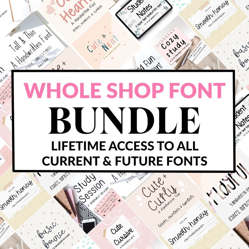 Font Bundle - Etsy