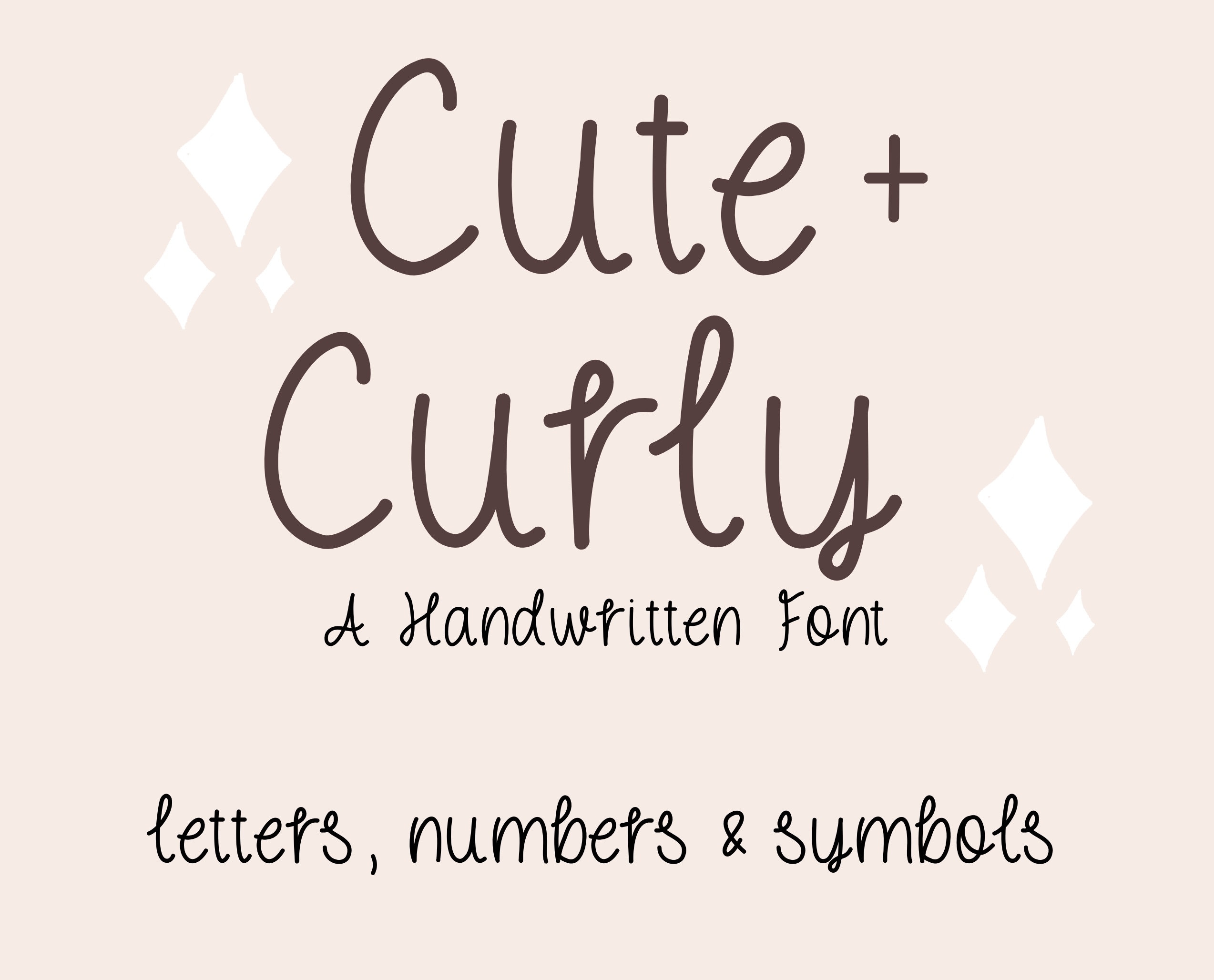 Cute Curly Fonts