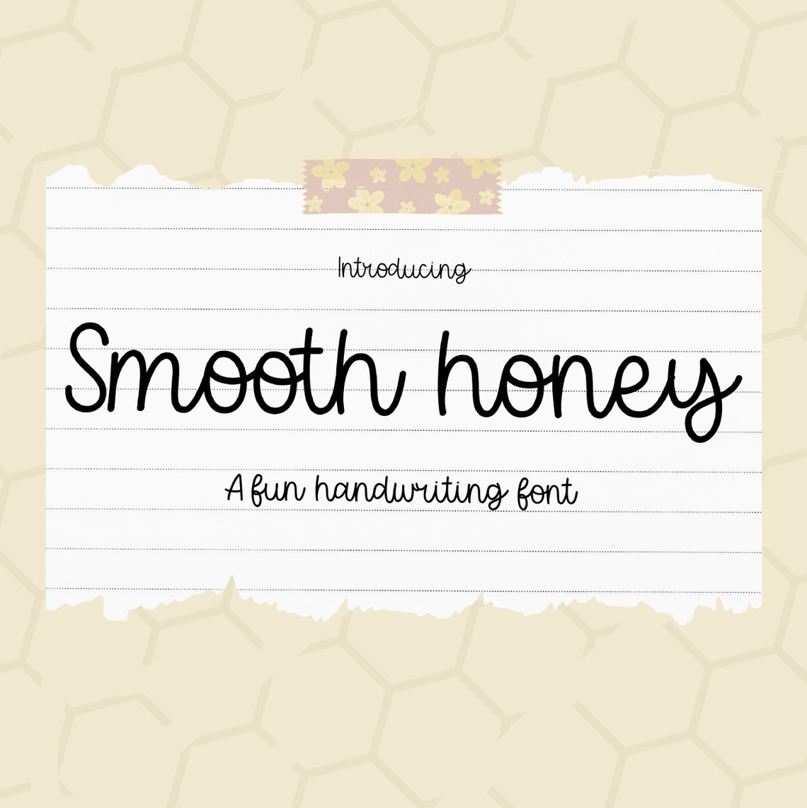 Smooth Honey Handwritten Font for Note Taking Cute Neat Cursive Writing ...