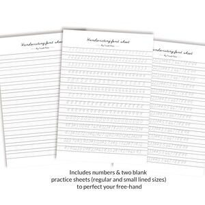 100 Page Modern Cursive Workbook Sheets Printable Alphabet iPad ...