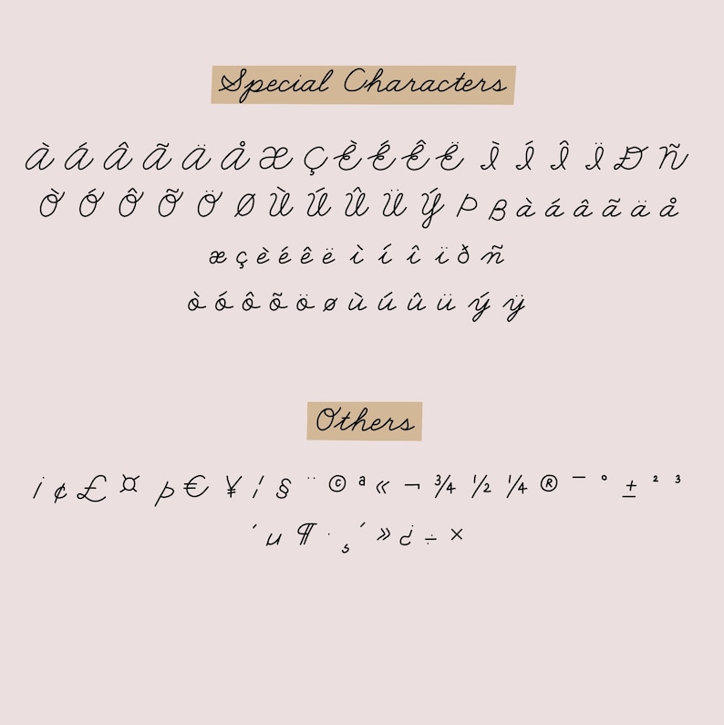 Cursive Handwritten Font for Note Taking, Cute Neat Writing Fun Written Student Handwriting ...