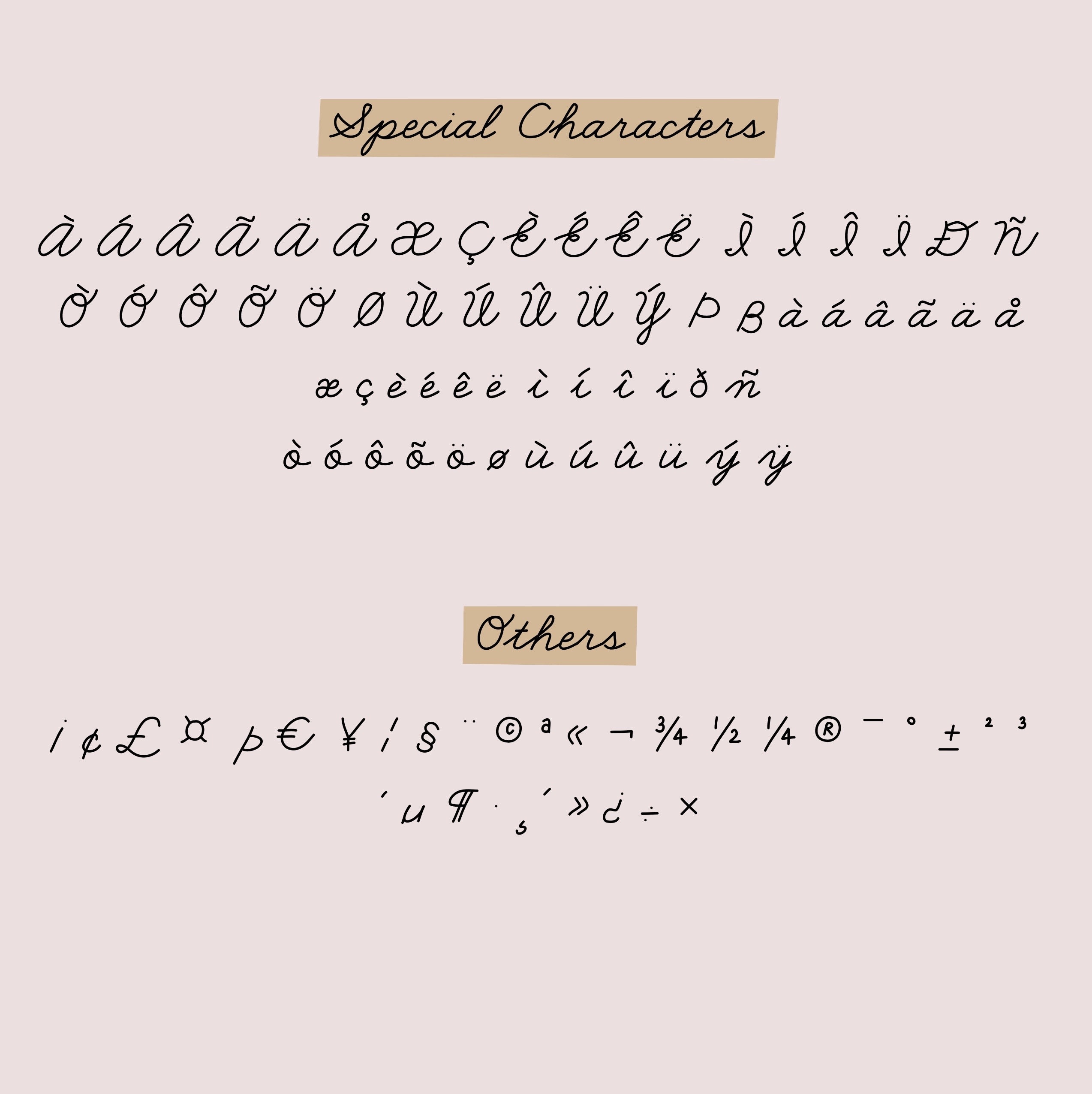 Cursive Handwritten Font for Note Taking, Cute Neat Writing Fun Written ...