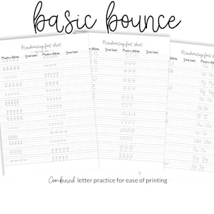87 Page Bounce Neat Hand Writing Workbook | Practice Sheet Guide ...