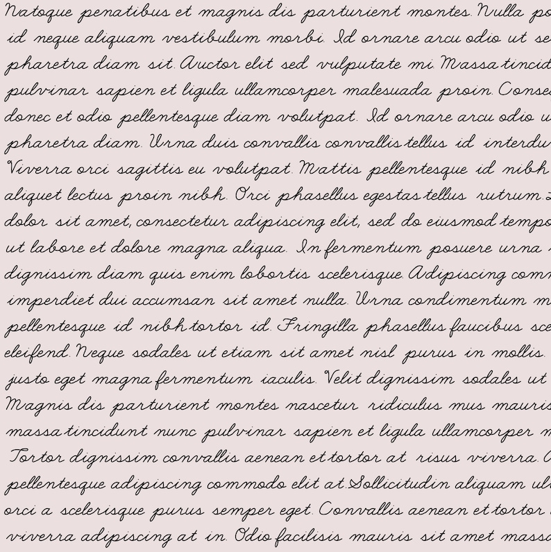 Cursive Handwritten Font for Note Taking, Cute Neat Writing Fun Written ...