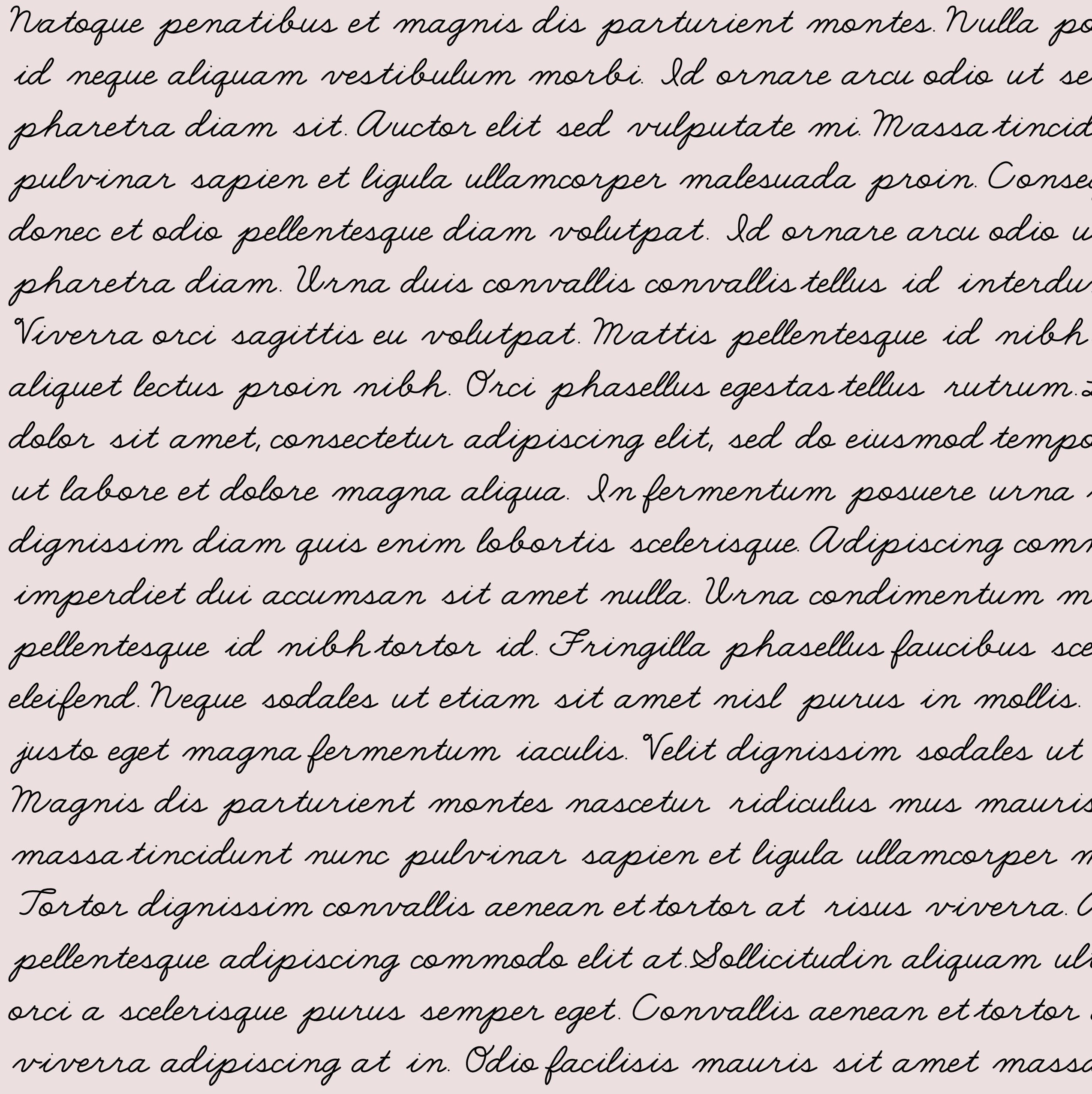 Cursive Handwritten Font for Note Taking, Cute Neat Writing Fun Written ...